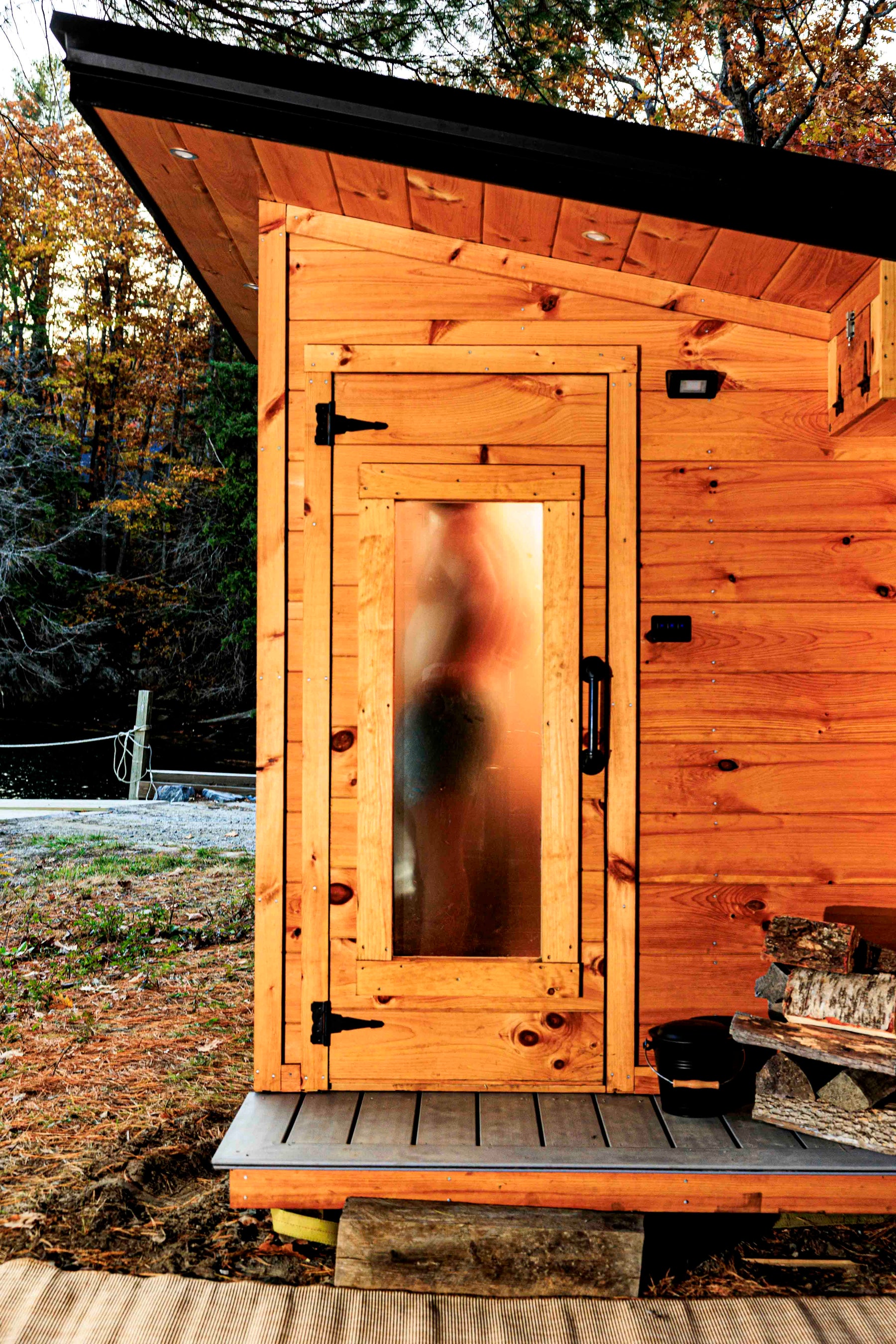 Saunas at Glidden Point · Glidden Point Oyster Farms